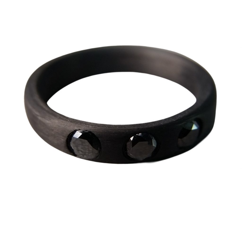 Diamond Rings - CORE CARBON RINGS - Carbon Fiber Diamond Rings