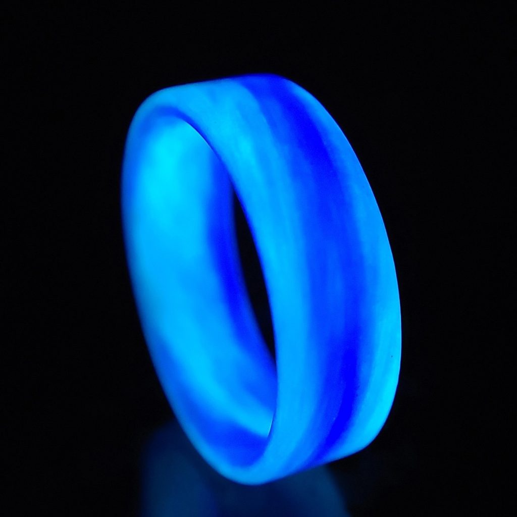 Purple and Blue Glow Ring - CORE CARBON RINGS®